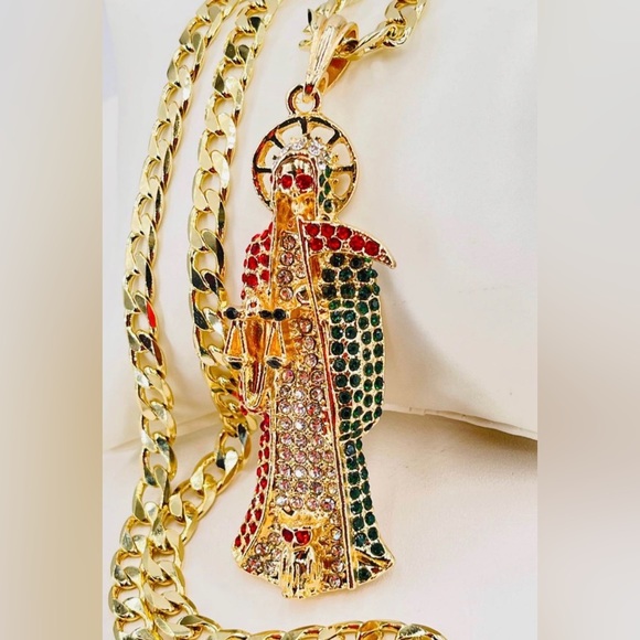 Accessories | The Grim Reaper And Chain 24 Inches Gold Plated | Poshmark